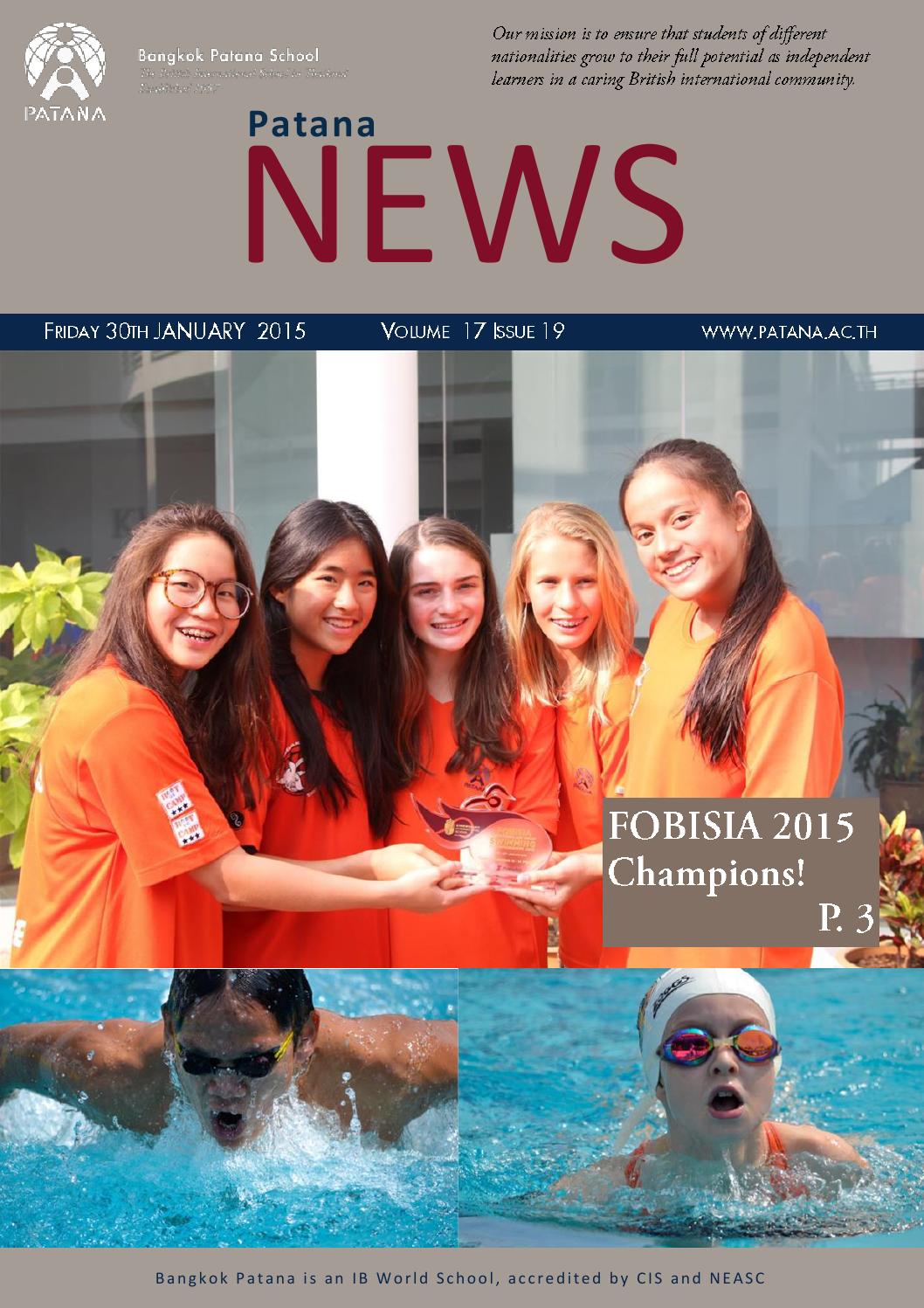 Patana News Issue 19 by Bangkok Patana School - Issuu