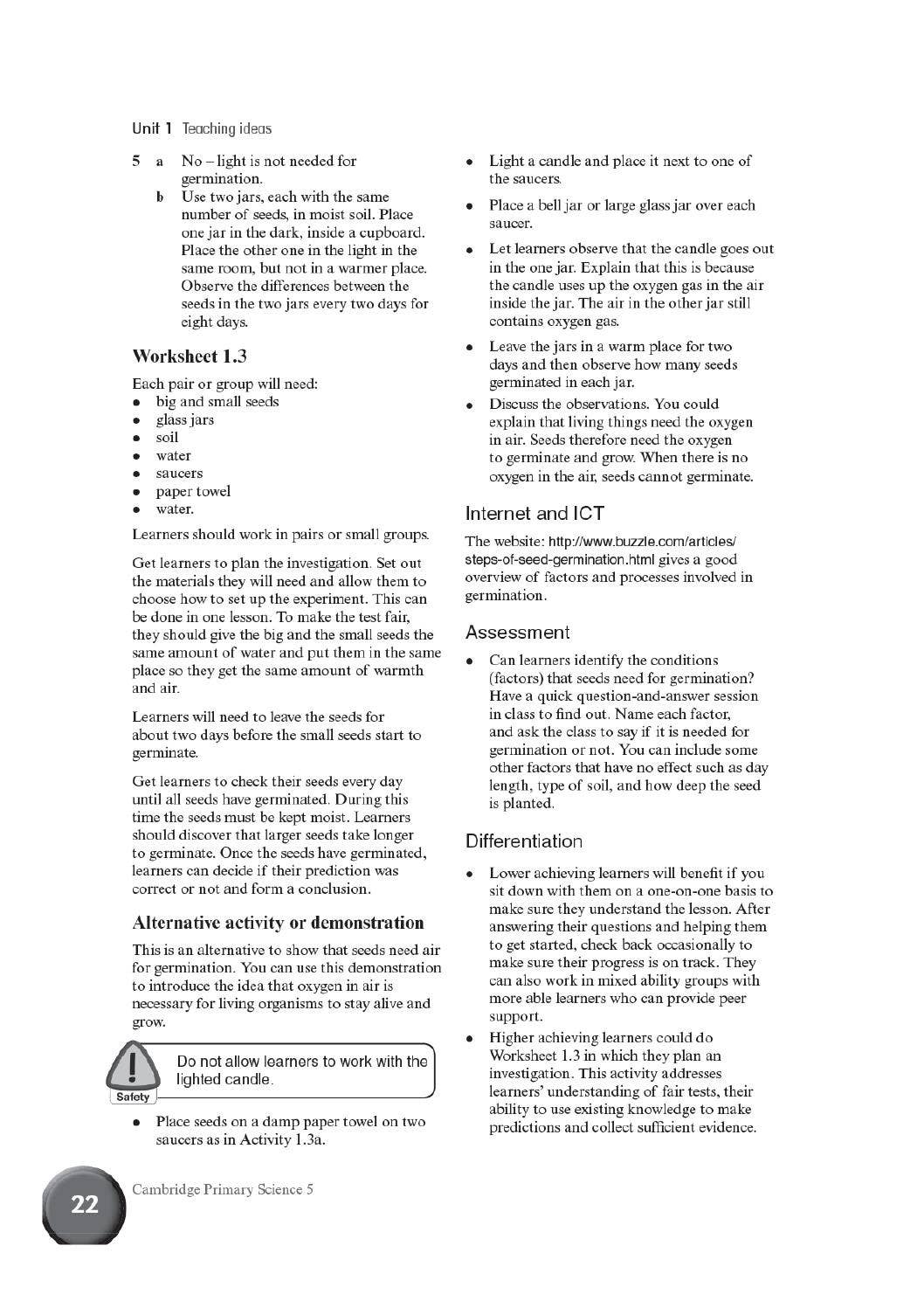 Preview Cambridge Primary Science Teacher's Resource Book Stage 5 by ...