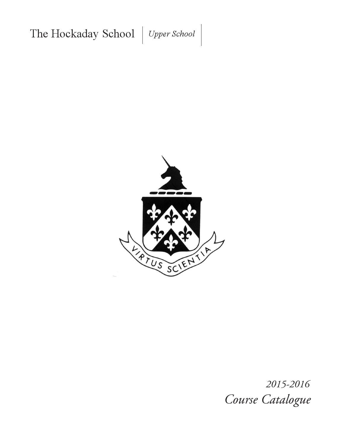 2015-16 US Course Catalogue by The Hockaday School - Issuu