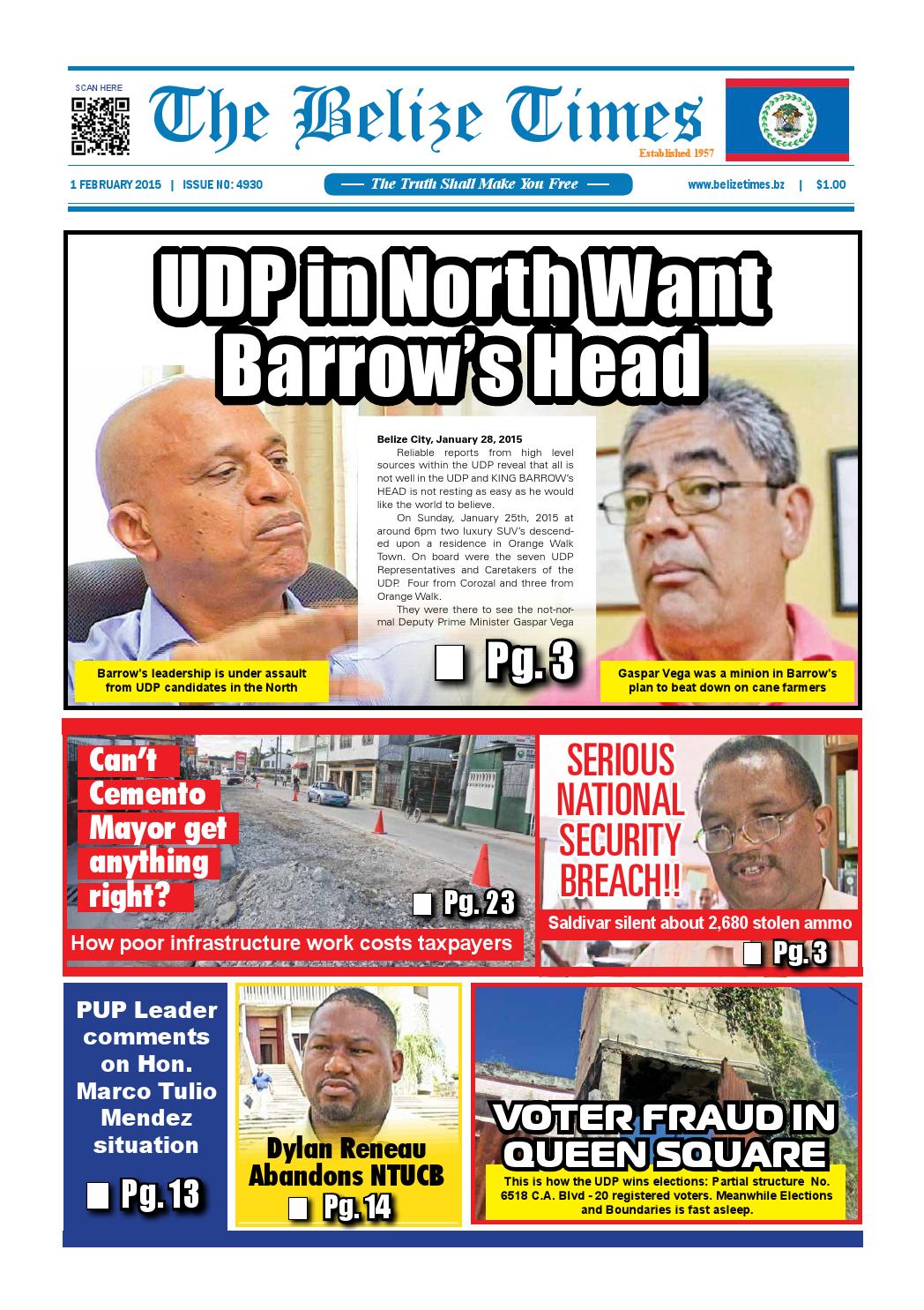 Belize Times February 1, 2015 by Belize Times Press - Issuu