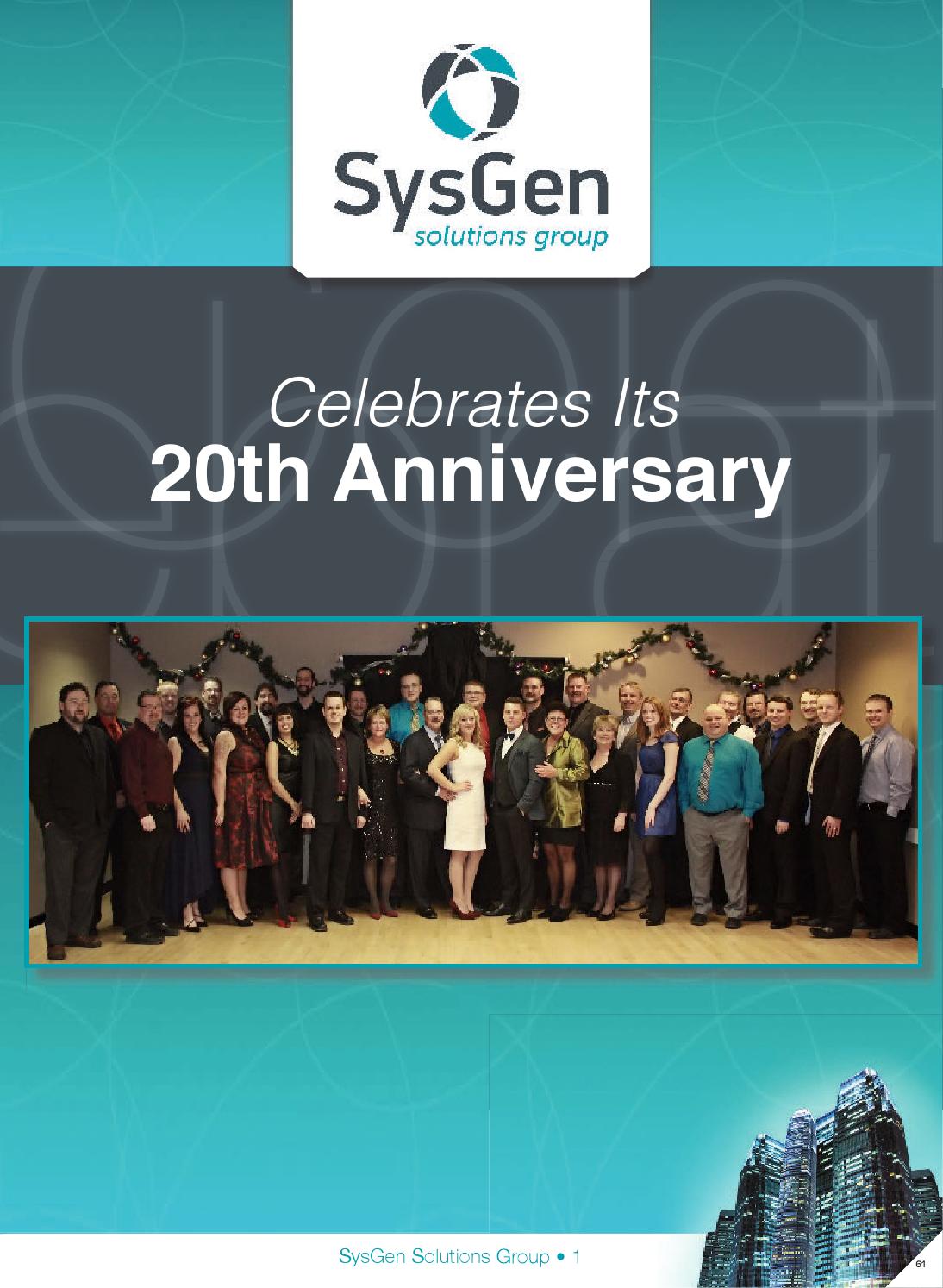BIC February 2015 - SysGen Solutions profile by Business in Calgary - Issuu