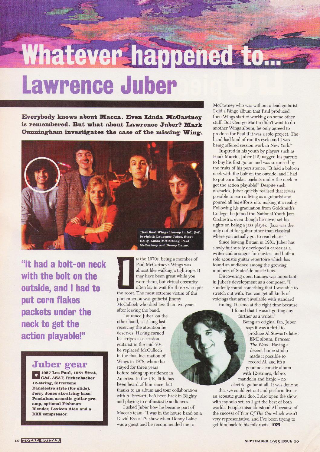 LAURENCE JUBER Interview by Mark Cunningham (groovehype) - Issuu