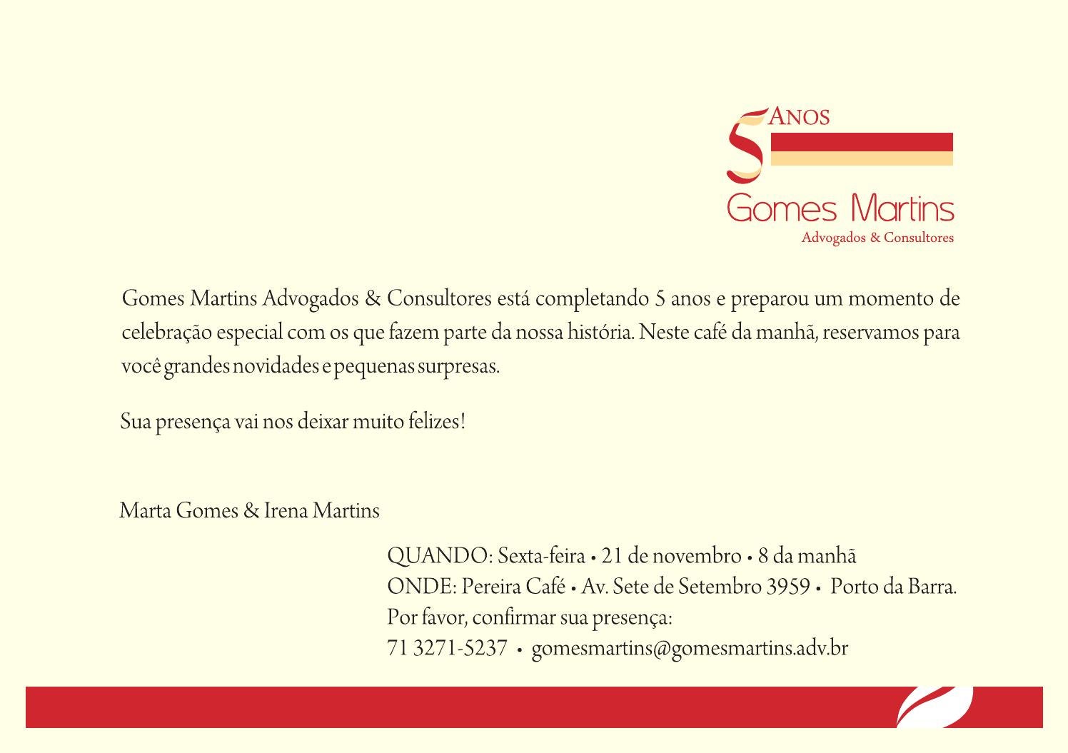 Texto para Convite 5 anos by Tom Correia - Issuu