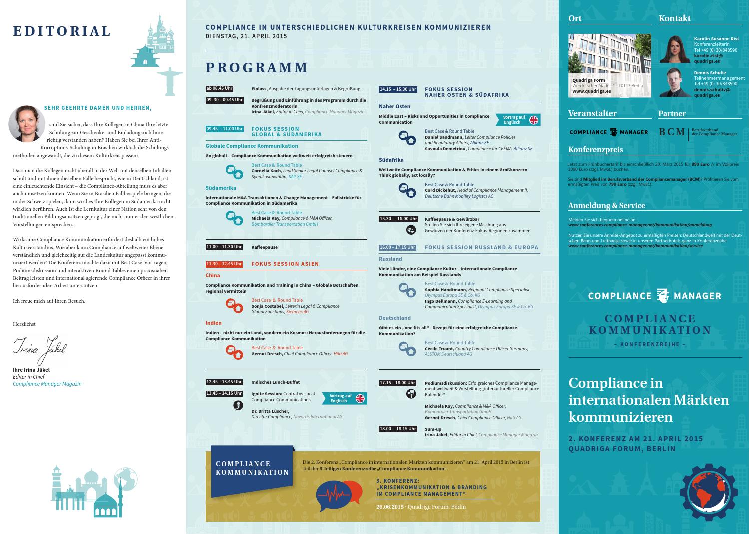 Compliance international 2015 flyer by Quadriga Media Berlin GmbH - Issuu
