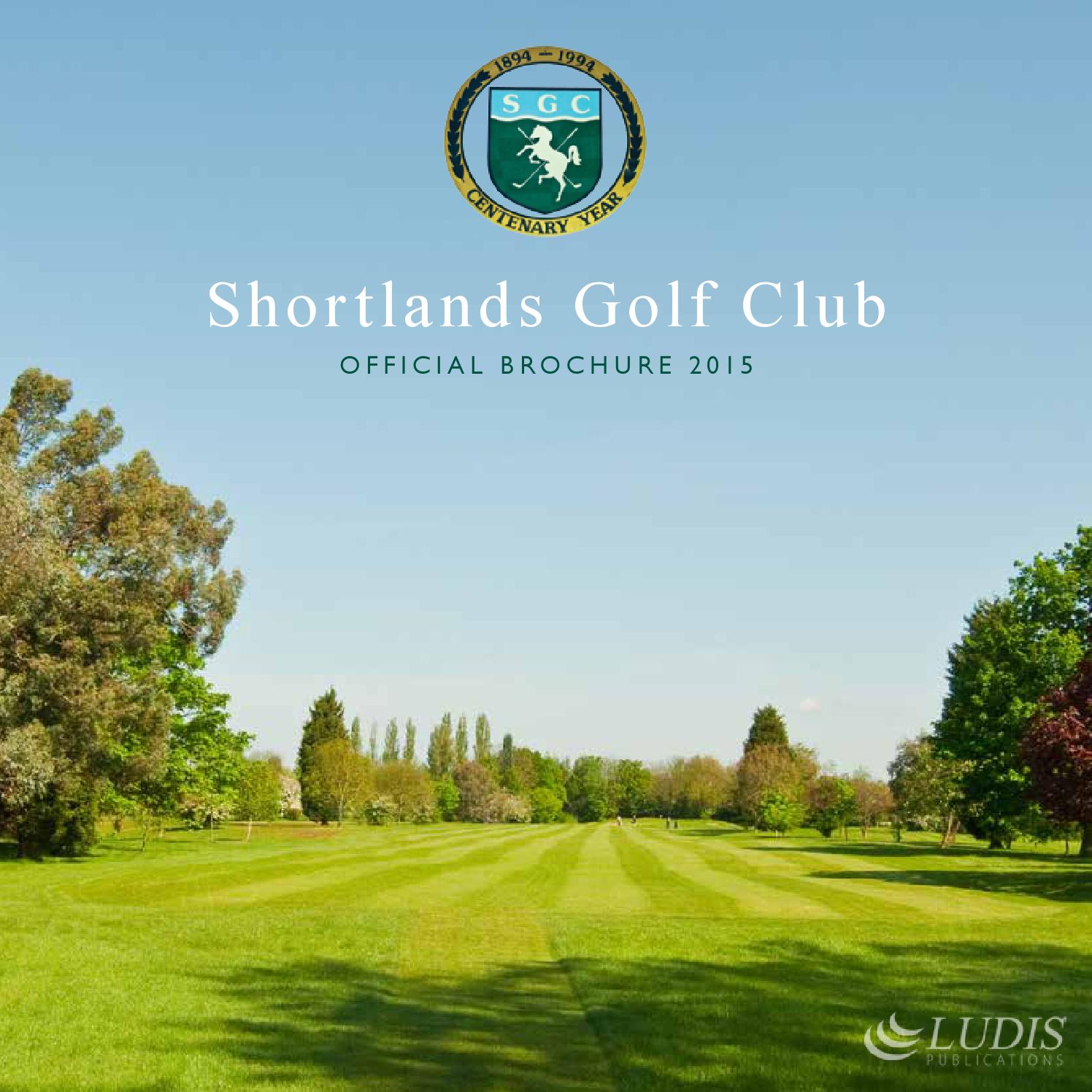Shortlands Golf Club Official Brochure 2015 by Ludis - Issuu