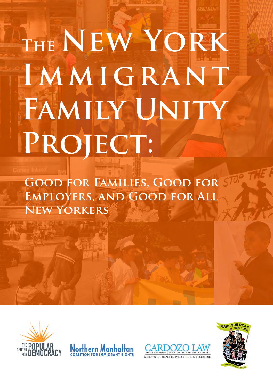 New york immigrant family unity project report by Cardozo School of Law ...