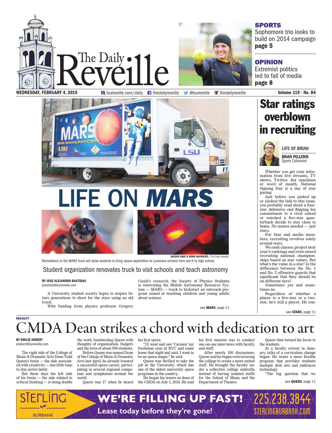The Daily Reveille - February 4, 2015 by Reveille - Issuu