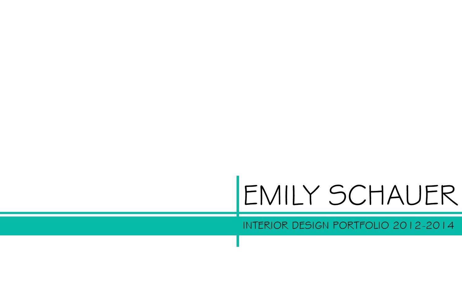 Interior design portfolio by Emily Schauer - Issuu