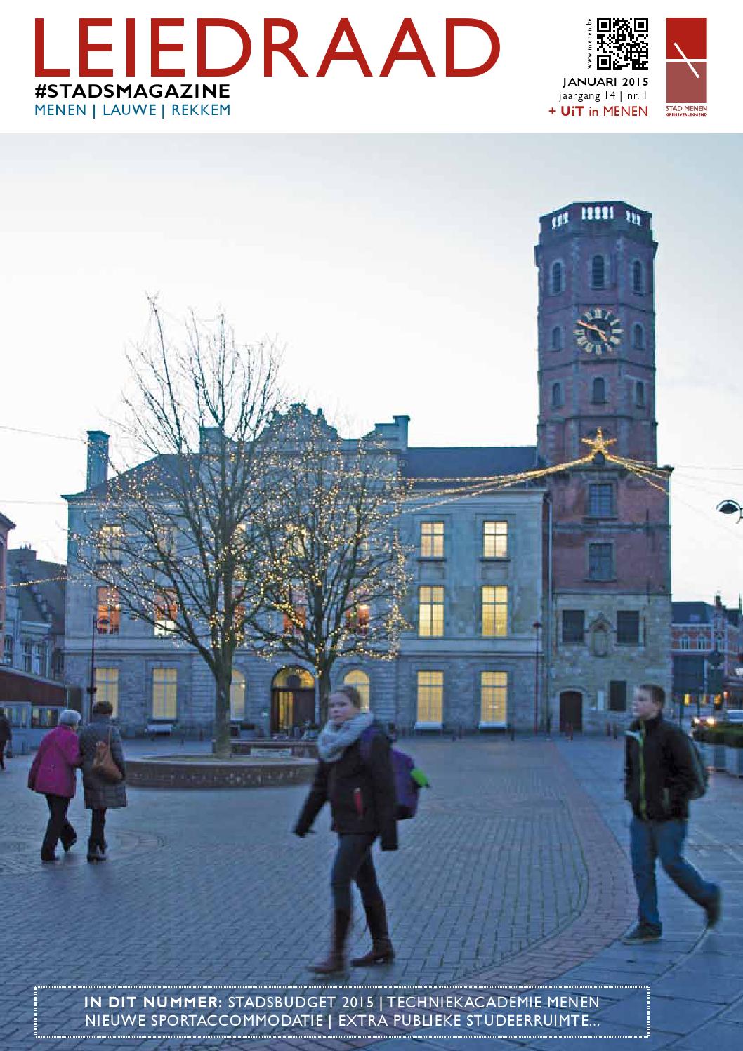 Stadsmagazine LEIEDRAAD | Stad Menen | jan 2015 by Stad Menen - Issuu