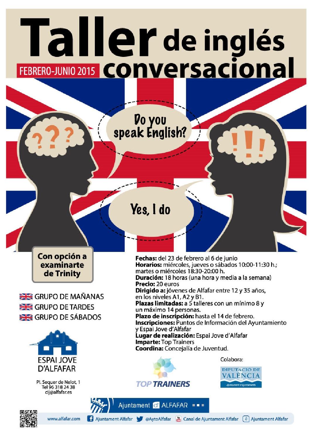 Talleres de Inglés Conversacional 2015 by Ajuntament Alfafar - Issuu