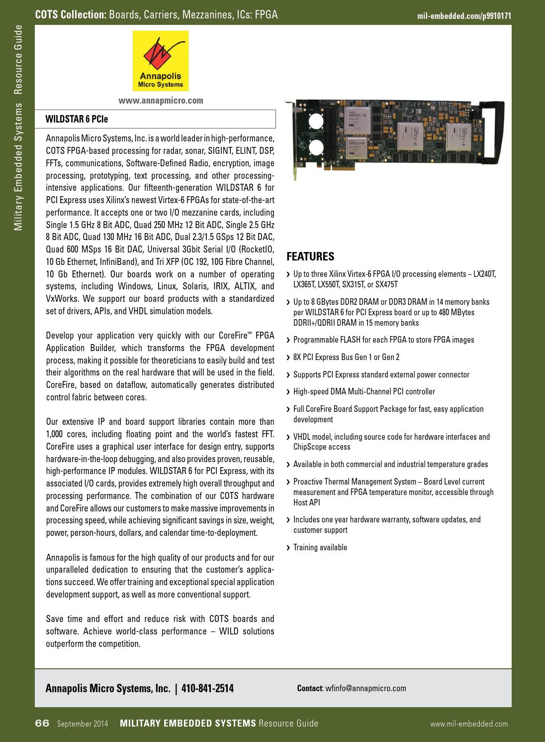 Military Embedded Systems Sept 2014 Resource Guide by OpenSystems Media ...