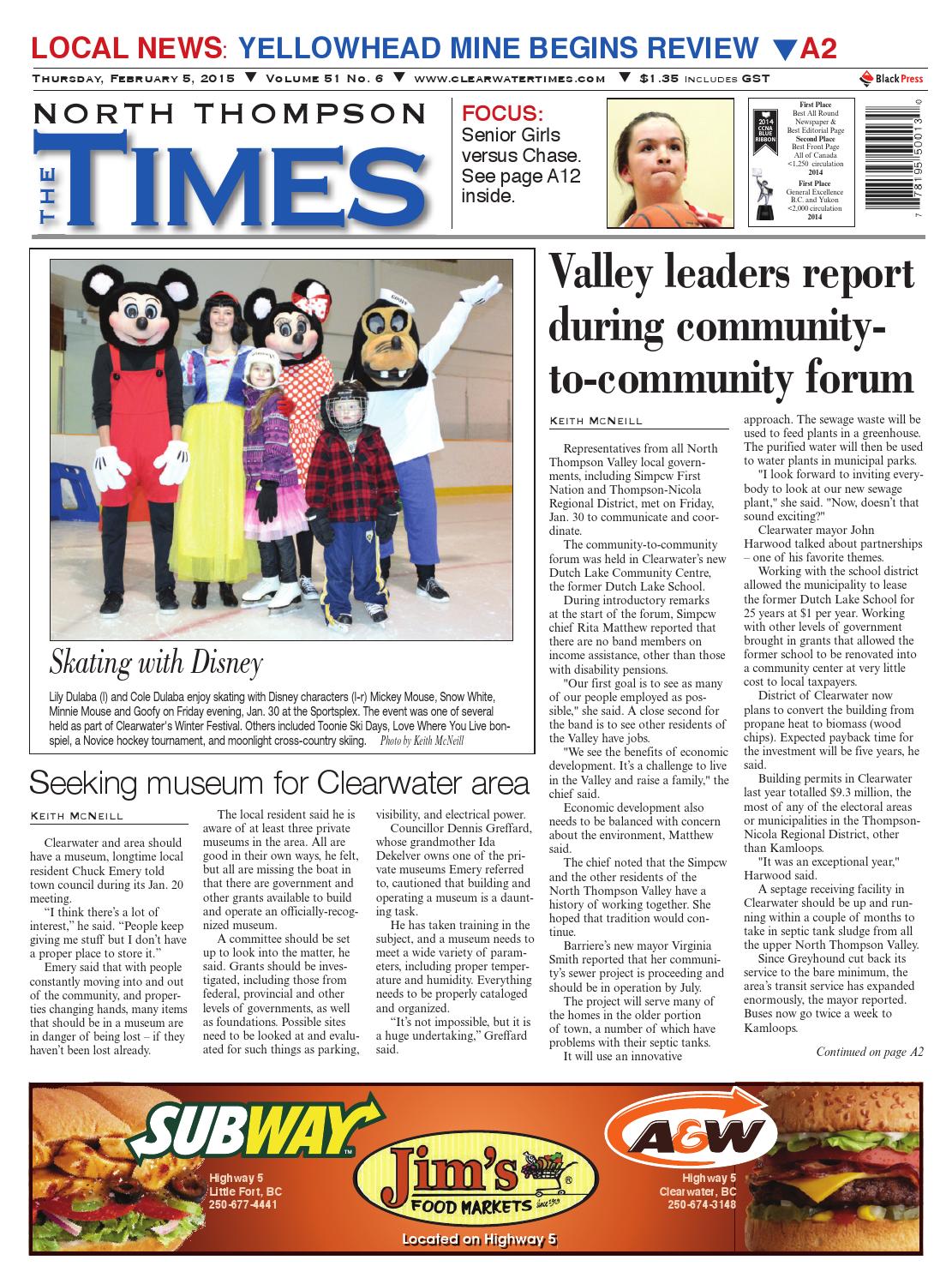 Clearwater Times, February 05, 2015 by Black Press Media Group - Issuu