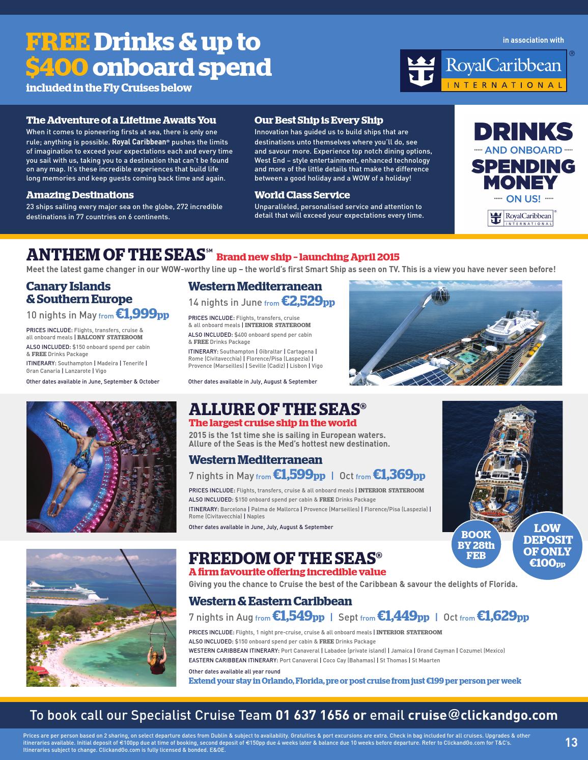 Cruise Holidays with ClickandGo by Click&Go Holidays - Issuu