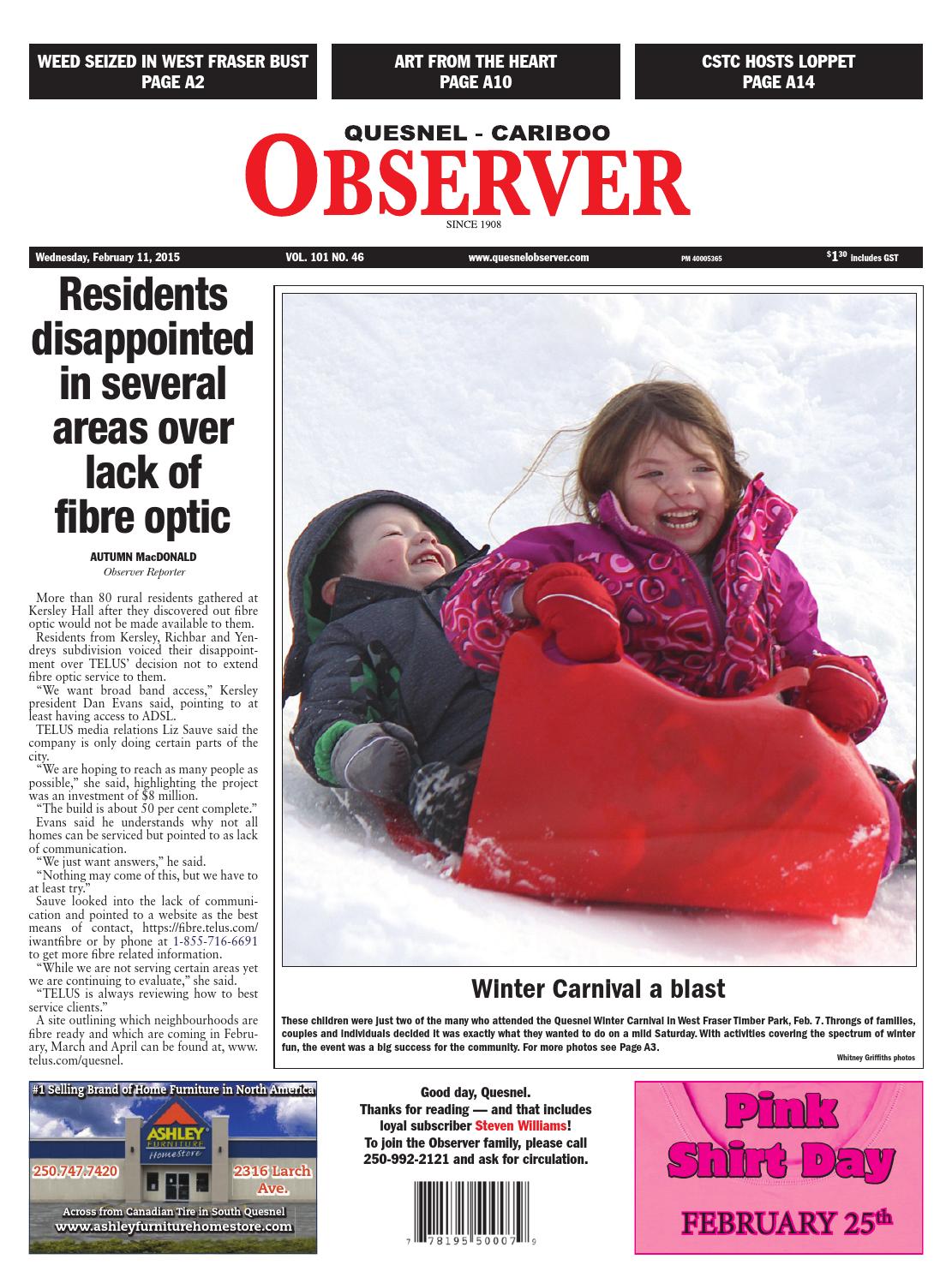 Quesnel Cariboo Observer, February 11, 2015 by Black Press Media Group ...