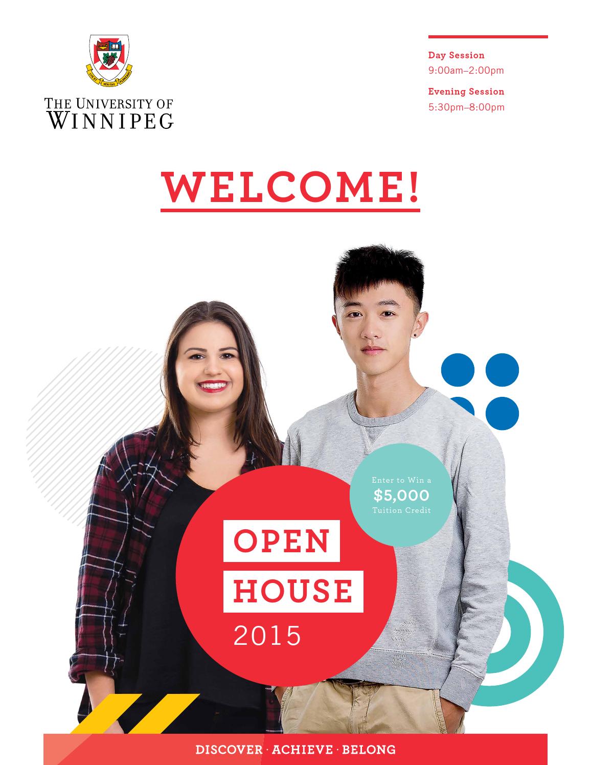 2015 Open House Program by The University of Winnipeg - Issuu