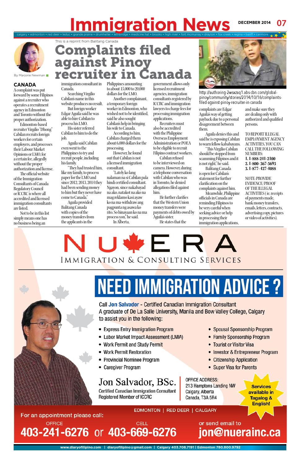 Diaryo Filipino December 2014 by Diaryo Alberta - Issuu