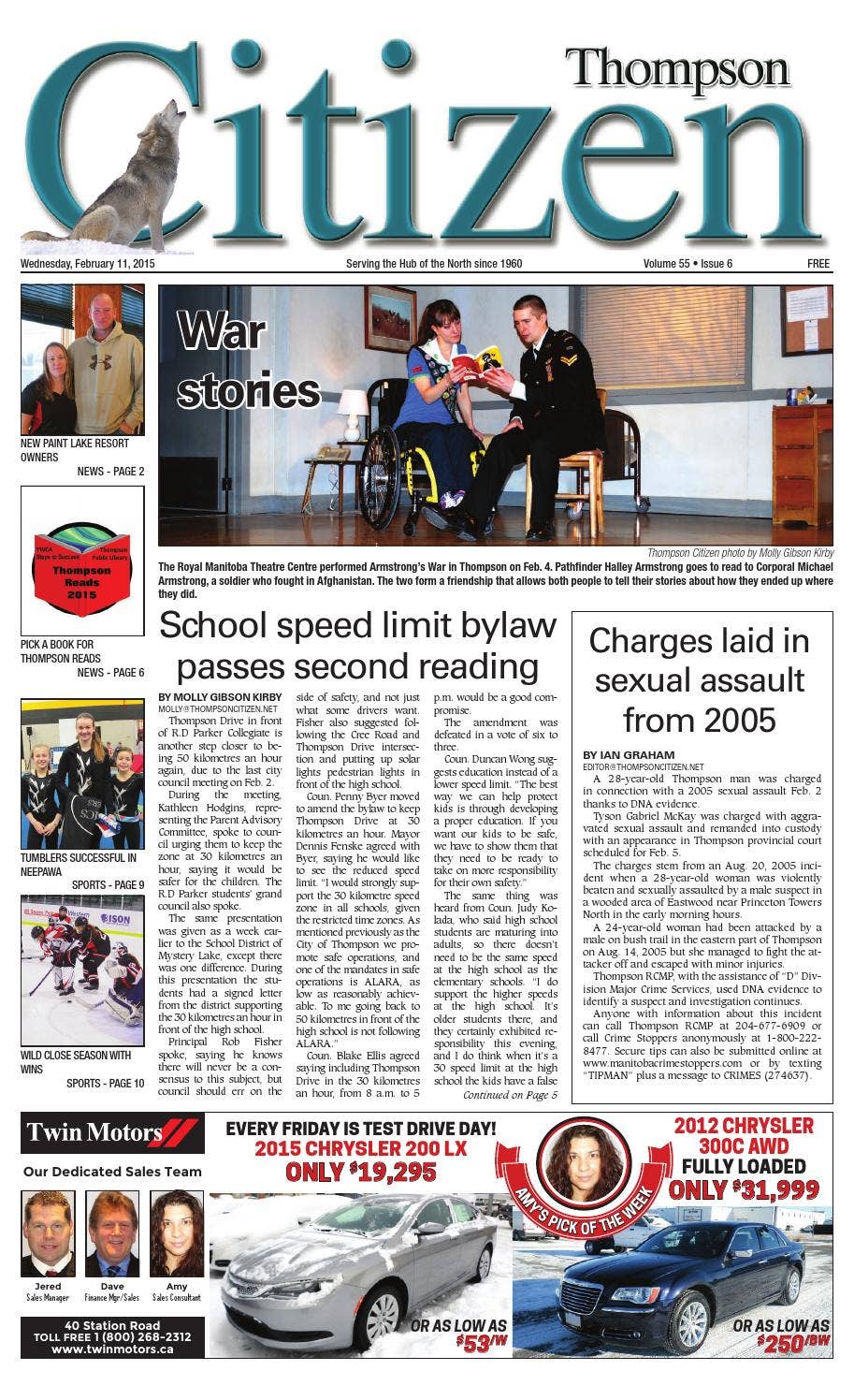 February 11 2015 by Thompson Citizen - Issuu