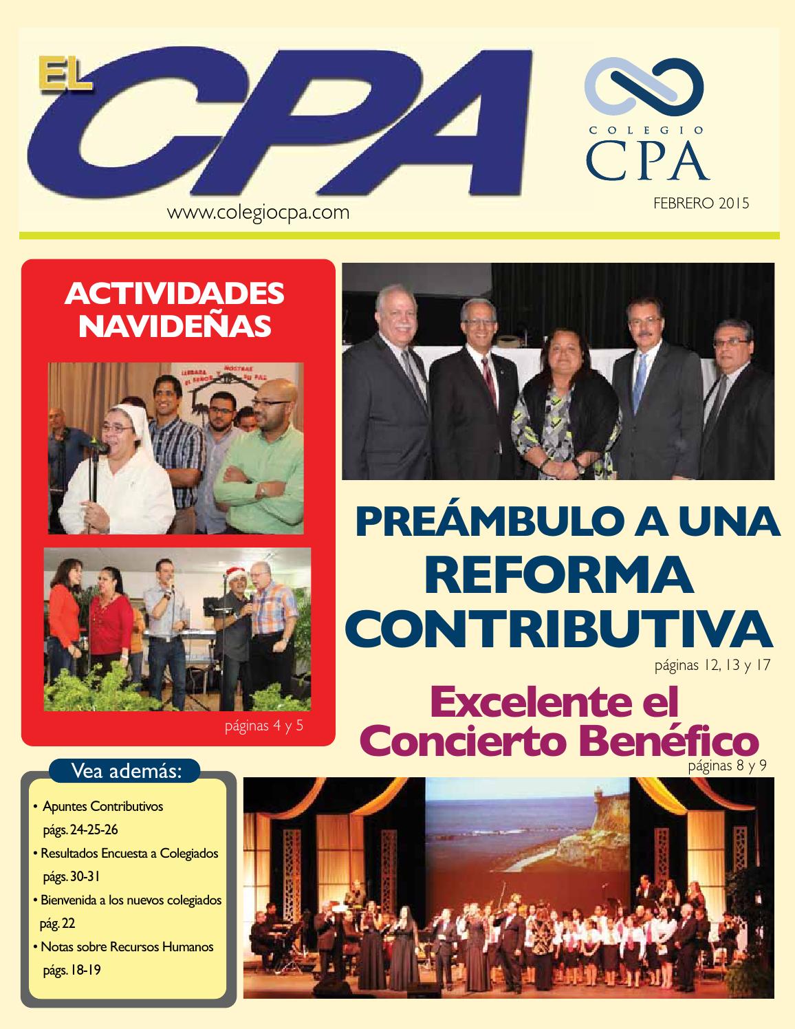 El CPA (febrero 2015) by Colegio de CPA PR - Issuu