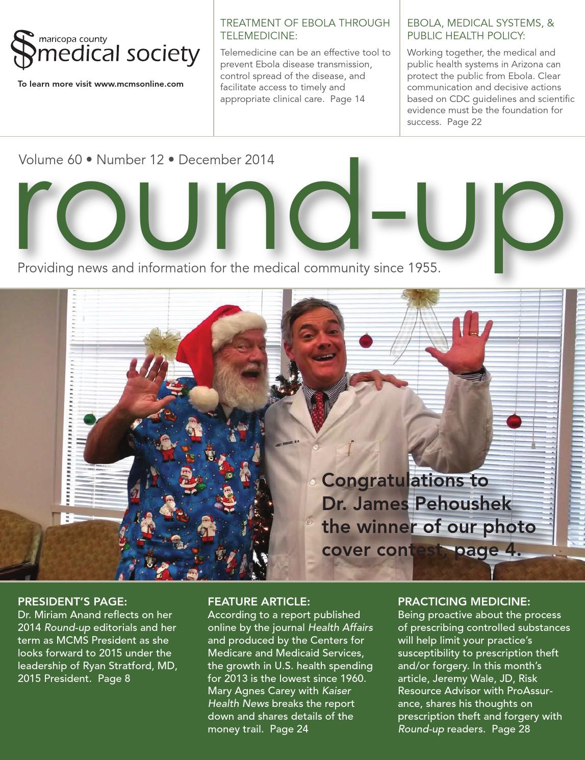 Round-up Magazine December 2014 by Maricopa County Medical Society ...
