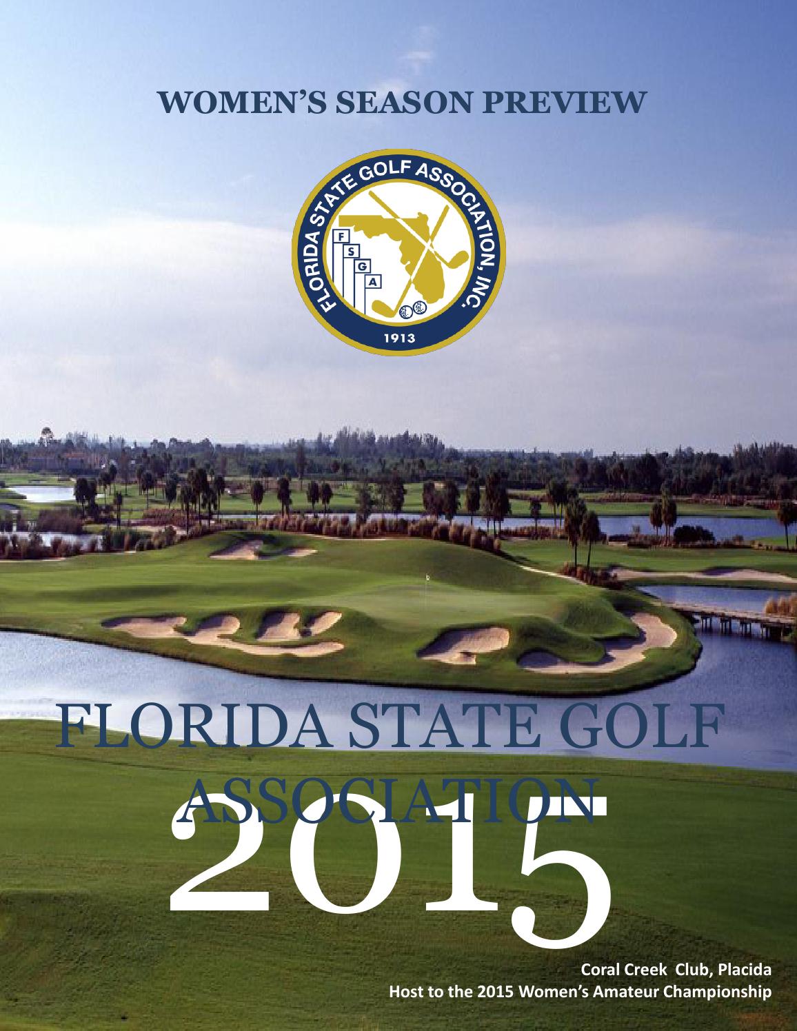 2015 FSGA Women's Season Preview by Florida State Golf Association - Issuu