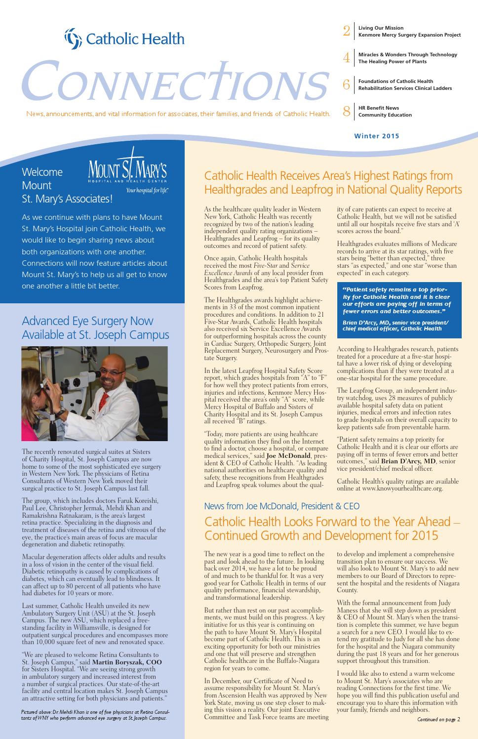 Catholic Health Connections Newsletter by Catholic Health - Issuu