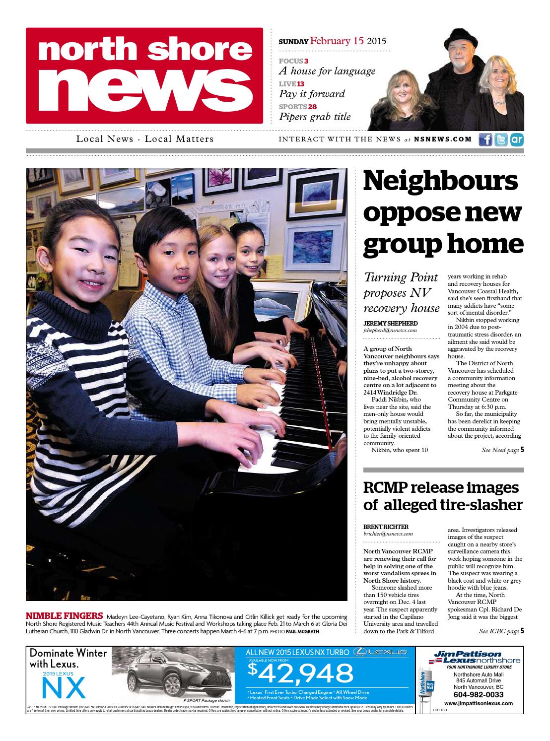 North Shore News February 15 2015 by North Shore News - Issuu