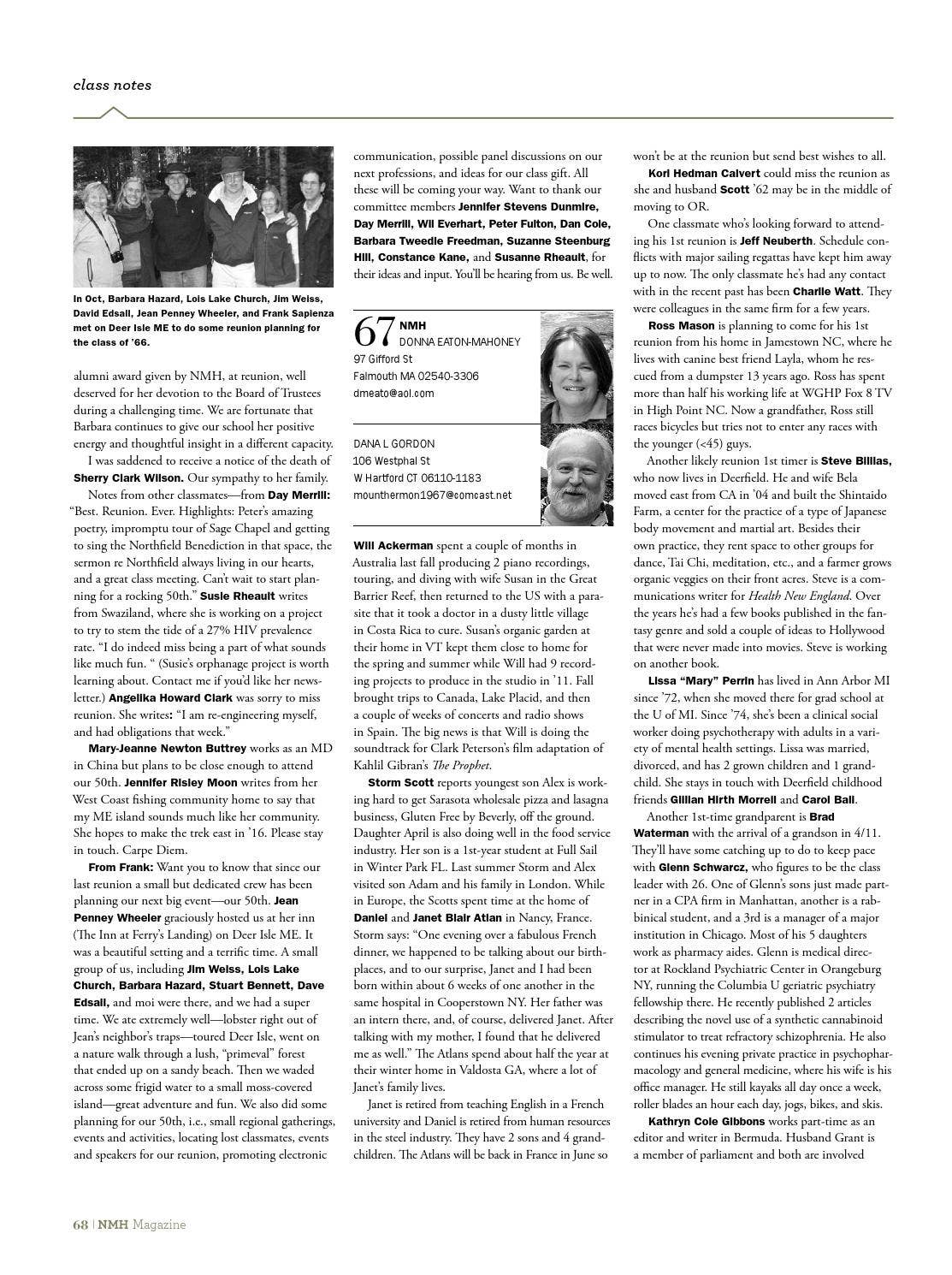NMH Magazine 2012 Spring by Northfield Mount Hermon - Issuu