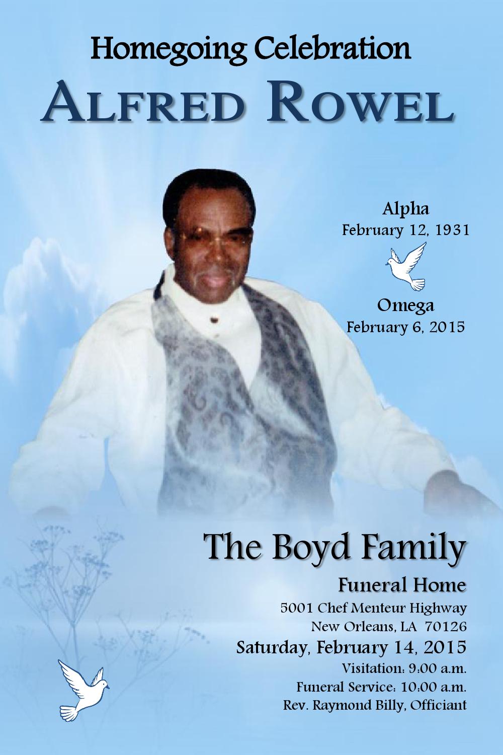 Alfred Rowel by Our Celebrations of Life - Issuu