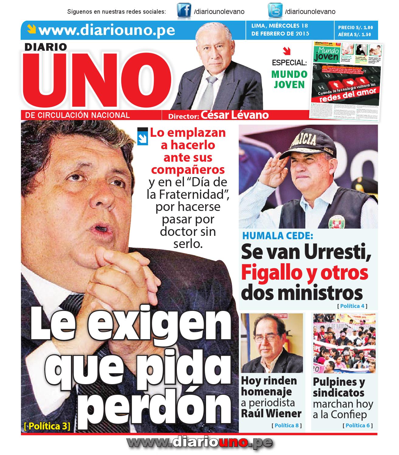 Diario UNO - 18 Febrero 2015 by Diario UNO - Issuu