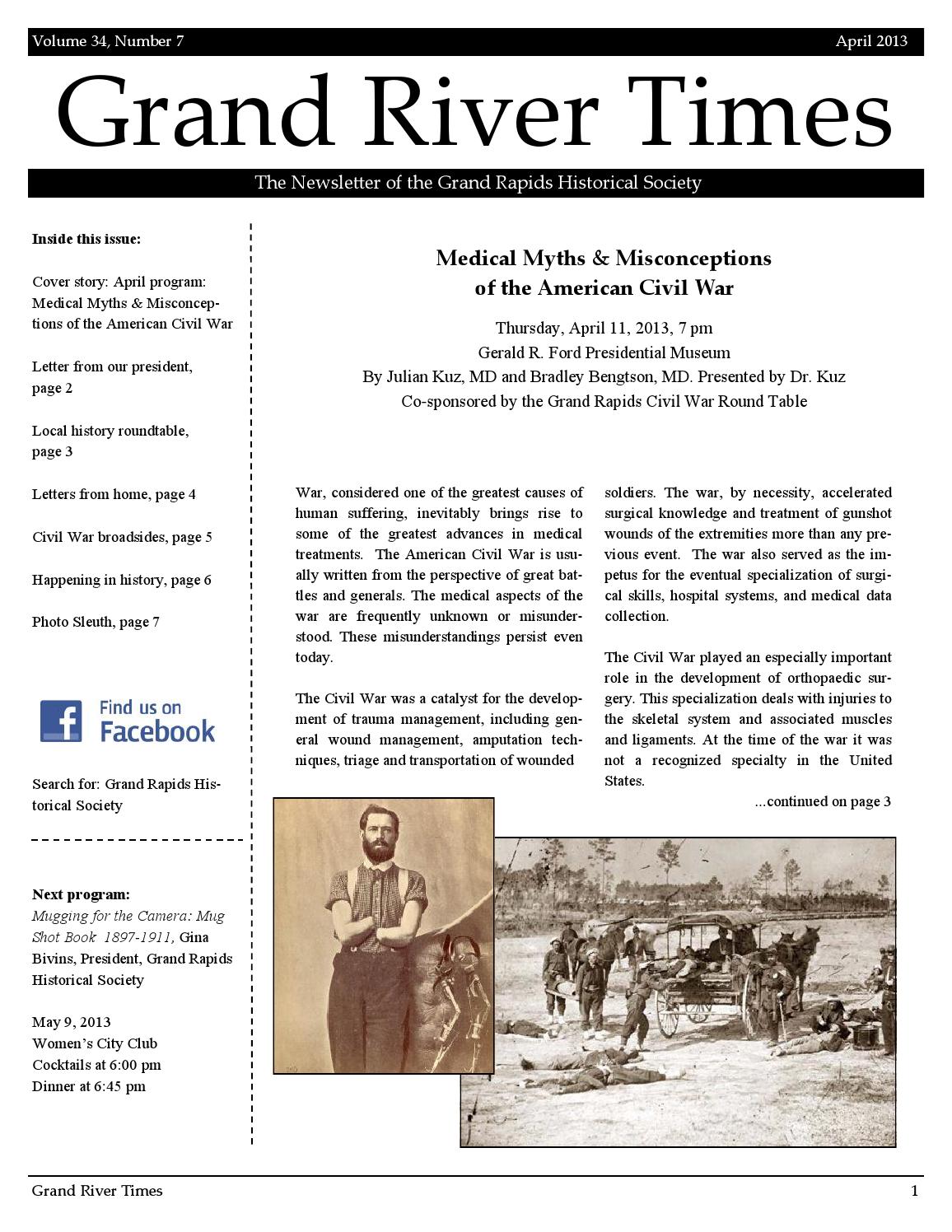 2013 04 GRHS Grand River Times 34-07 by Grand Rapids Historical Society ...