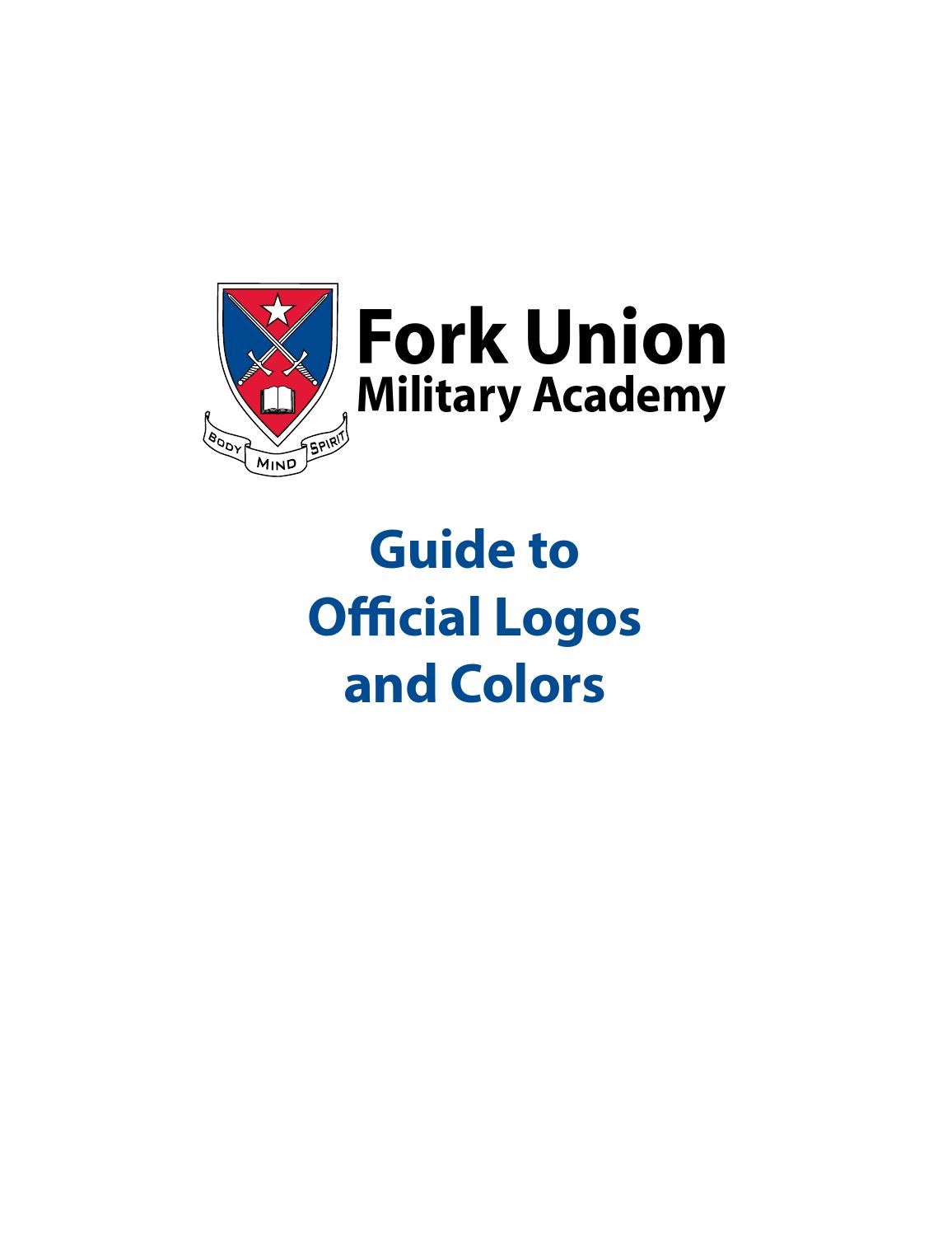 Guide to Official Logos and Colors by Fork Union Military Academy - Issuu