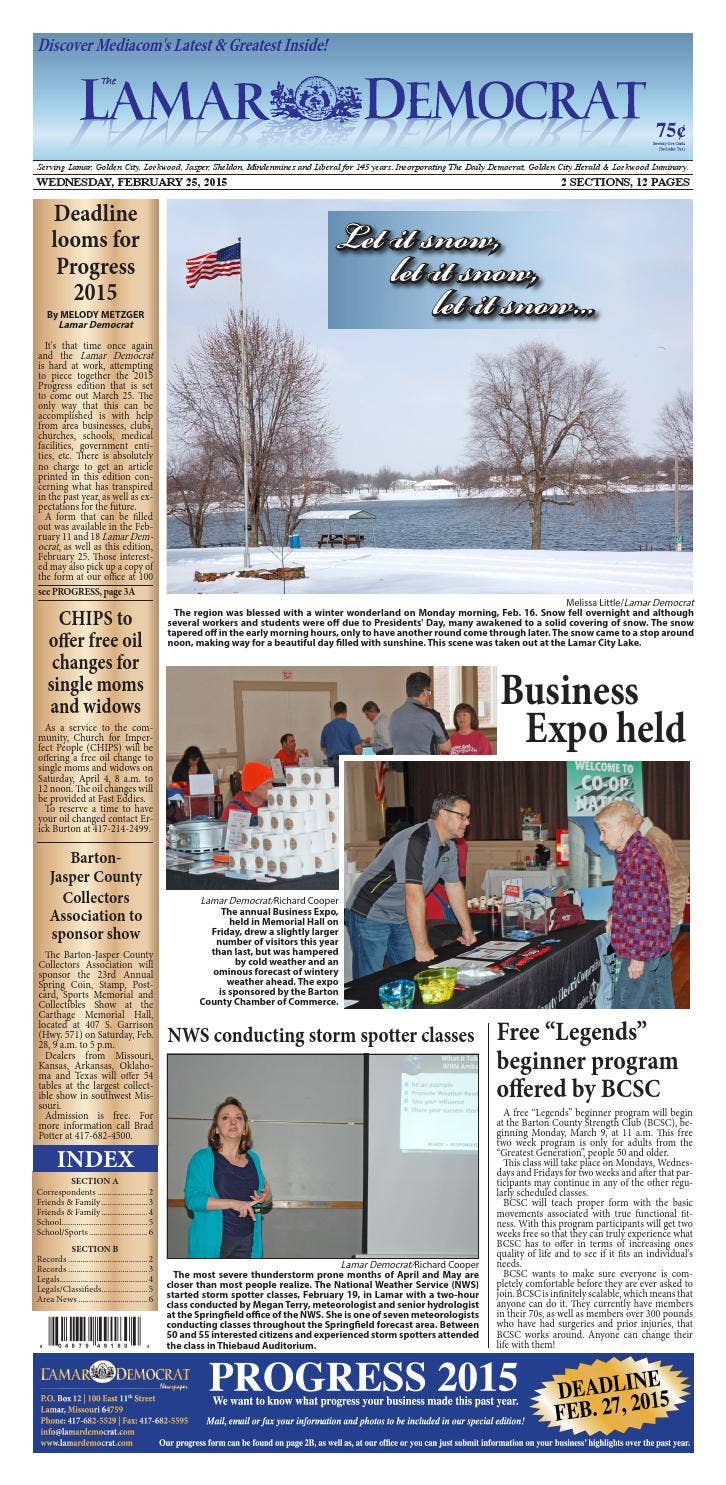 2-25-15 Lamar Democrat by Reaves & Williams Publishing Group - Issuu