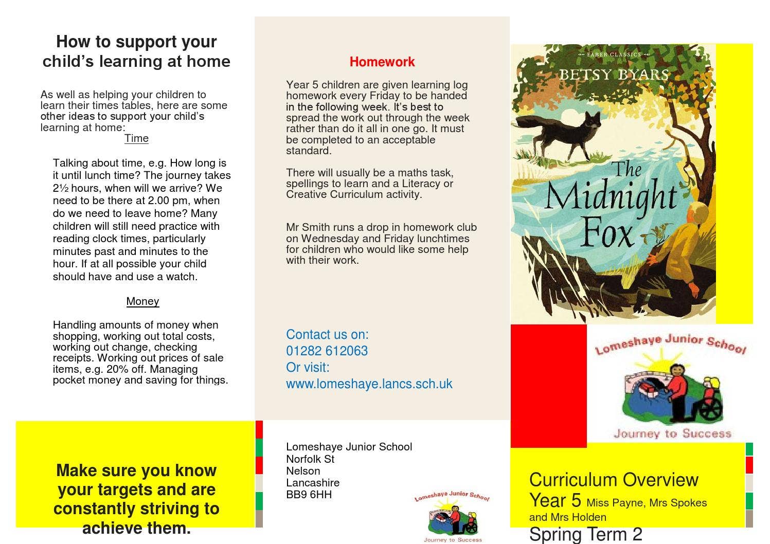 Curriculum Overview Leaflet Year 5 by Schudio - Issuu