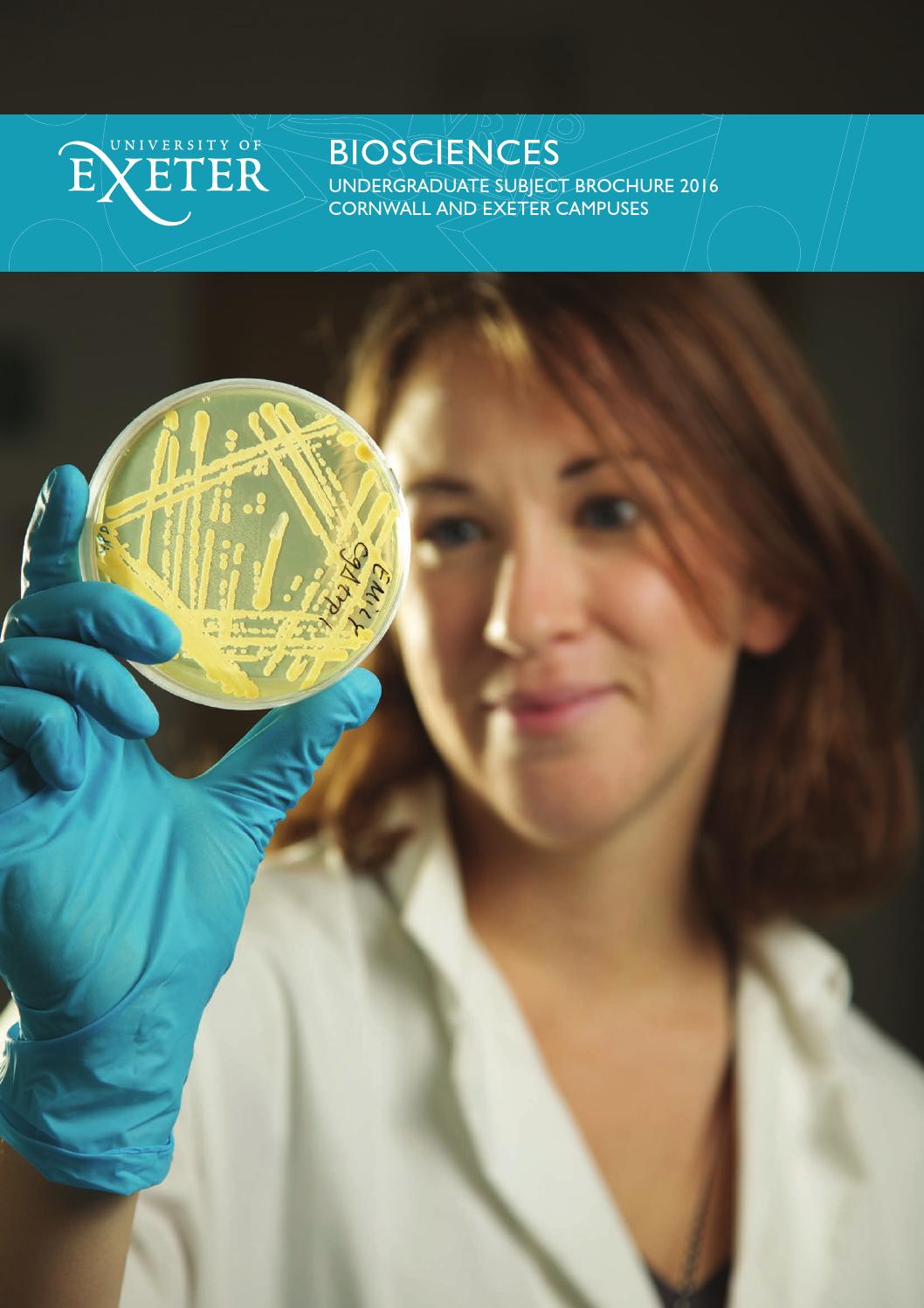 University of Exeter Biosciences Subject Brochures 2016 by University ...
