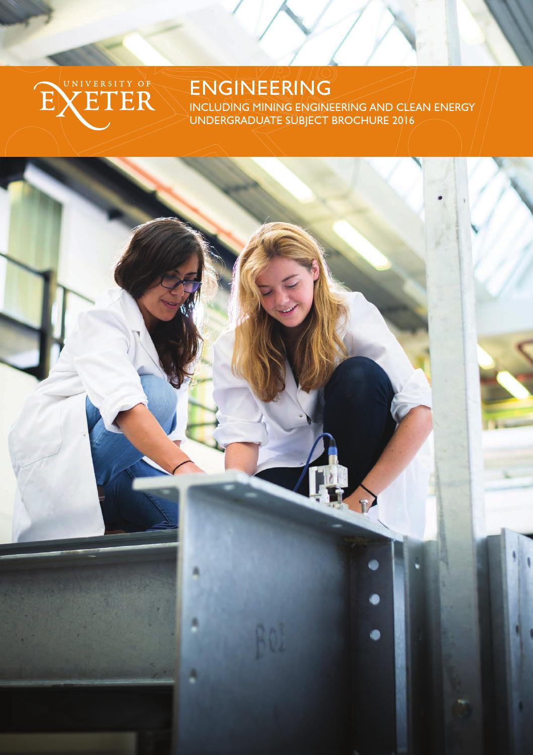 University of Exeter Engineering Subject Brochure 2016 by University of ...