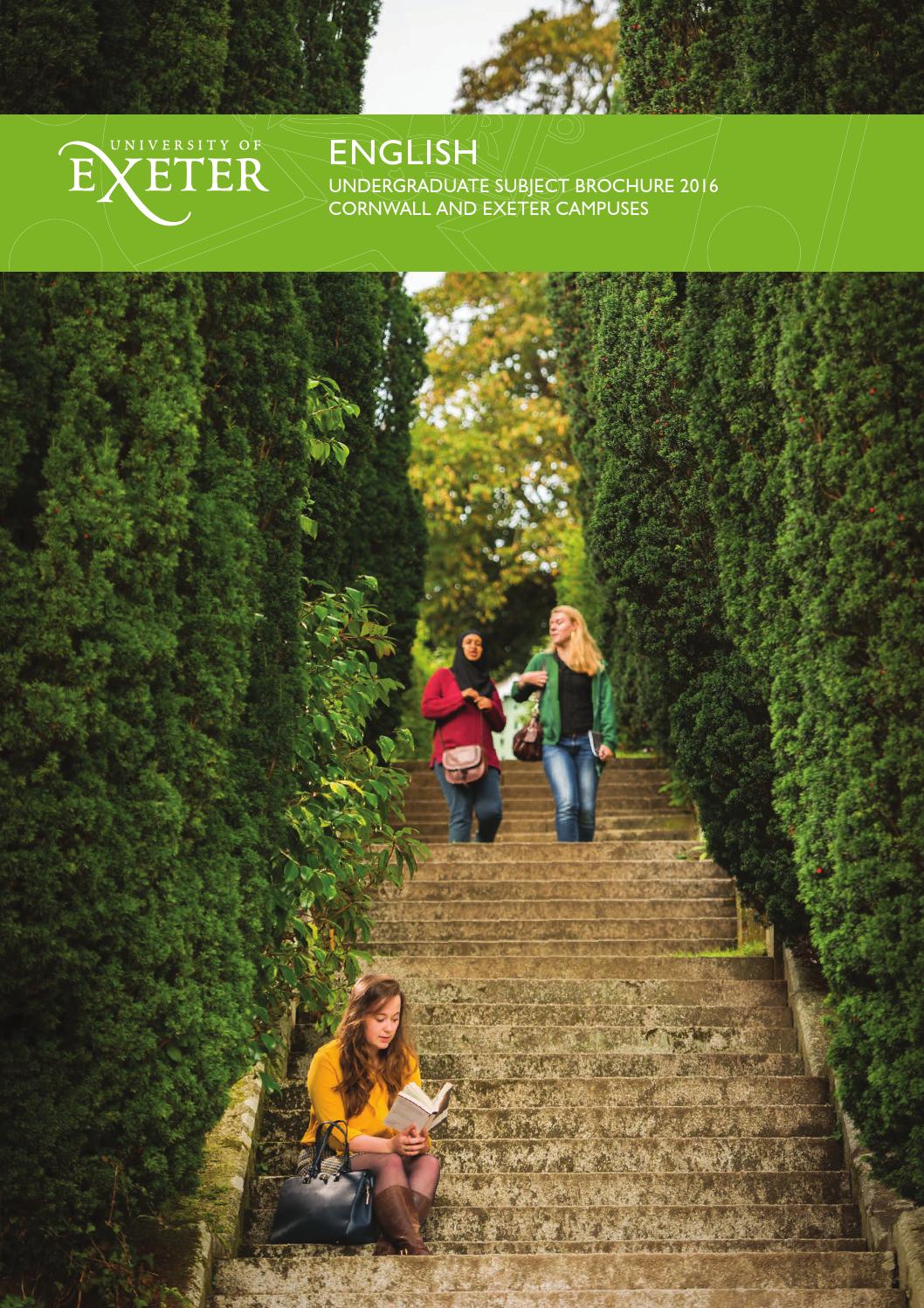 University of Exeter English Subject Brochure 2016 by University of ...