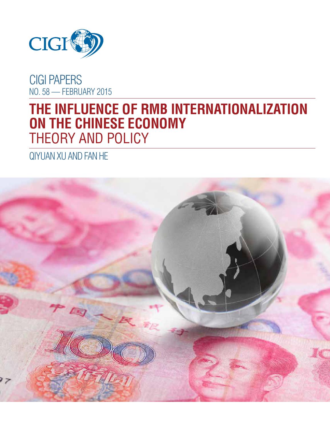 The Influence of RMB Internationalization on the Chinese Economy ...