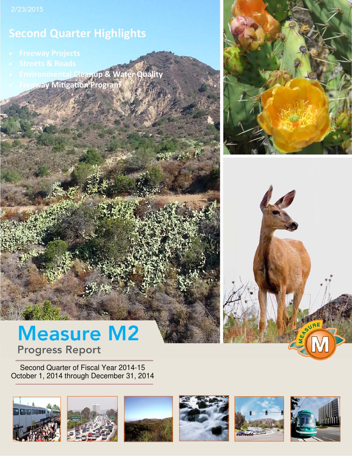 Measure M Quarterly Report FY 2014-15 Q2 by OCTA - Issuu