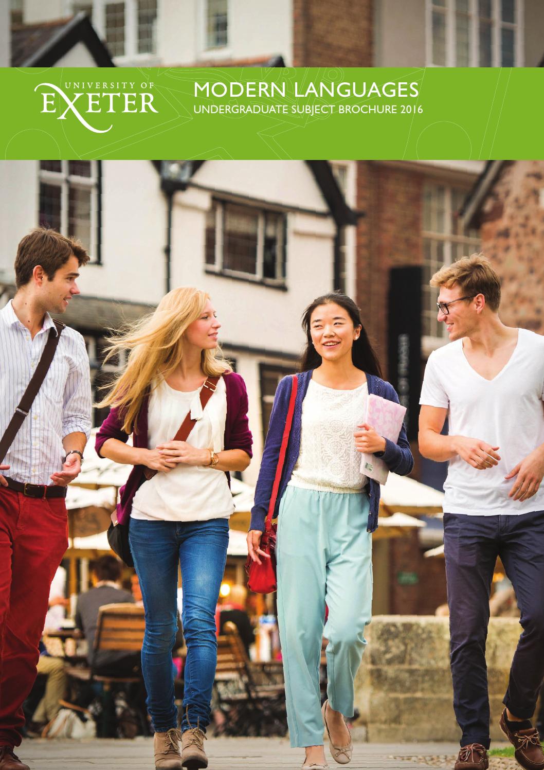 University of Exeter Modern Languages Subject Brochure 2016 by ...