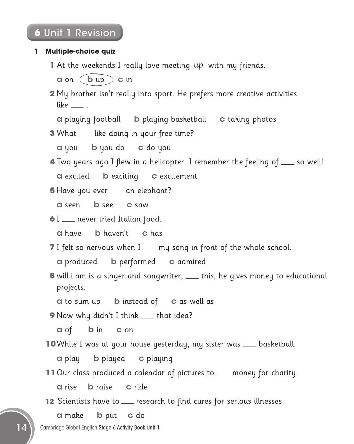 Preview Cambridge Global English Activity Book 6 By Cambridge