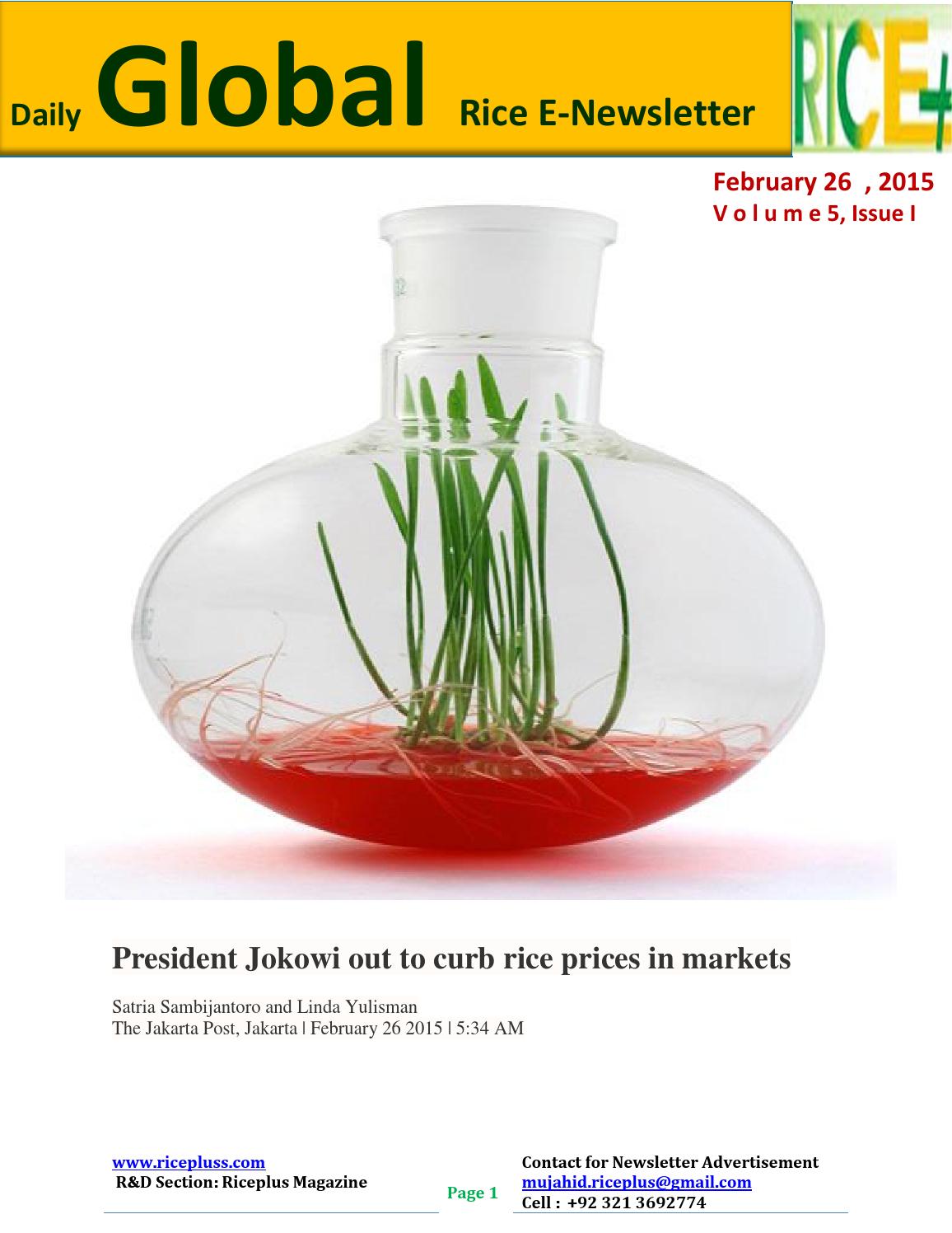 26th february 2015 daily global rice e newsletter by riceplus magazine ...
