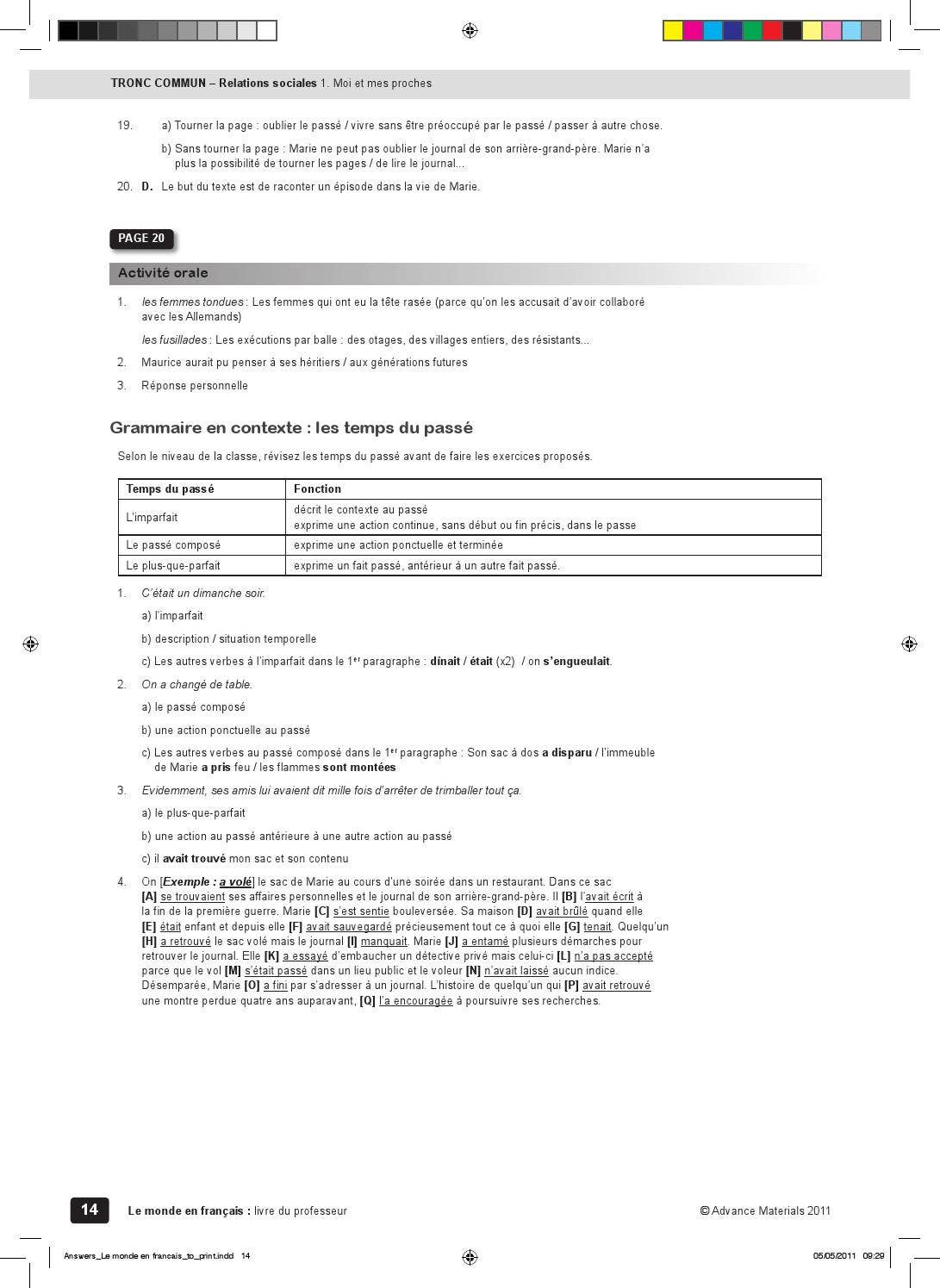 Preview Le monde en francais Livre Du Professeur by Cambridge ...