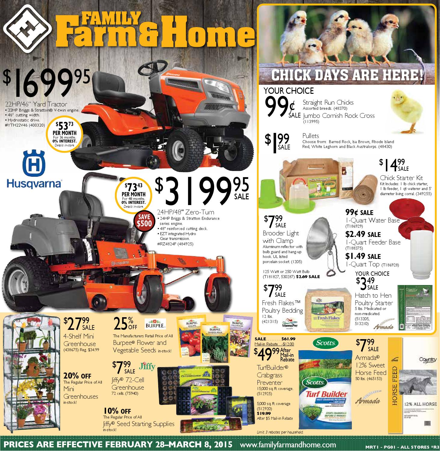 Archived, Inactive Ad: Family Farm & Home 15MRT1 Ad (Effective February ...