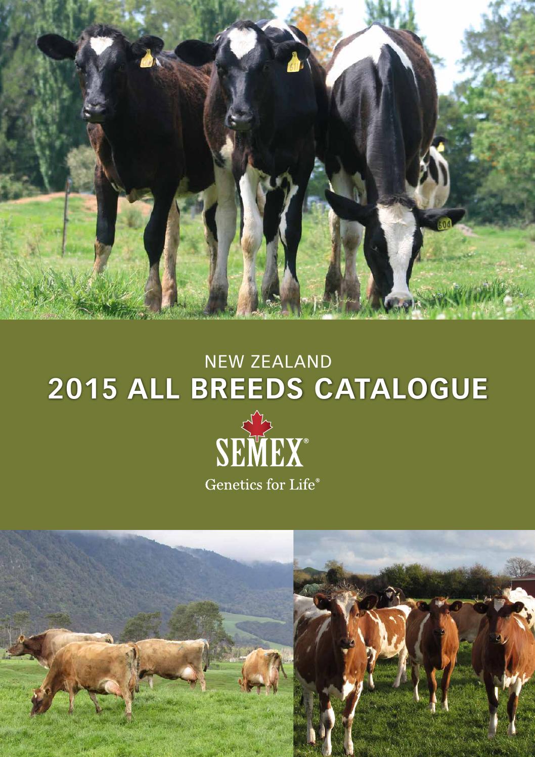 Semex New Zealand 2015 All Breeds Sire Catalogue by Semex - Issuu