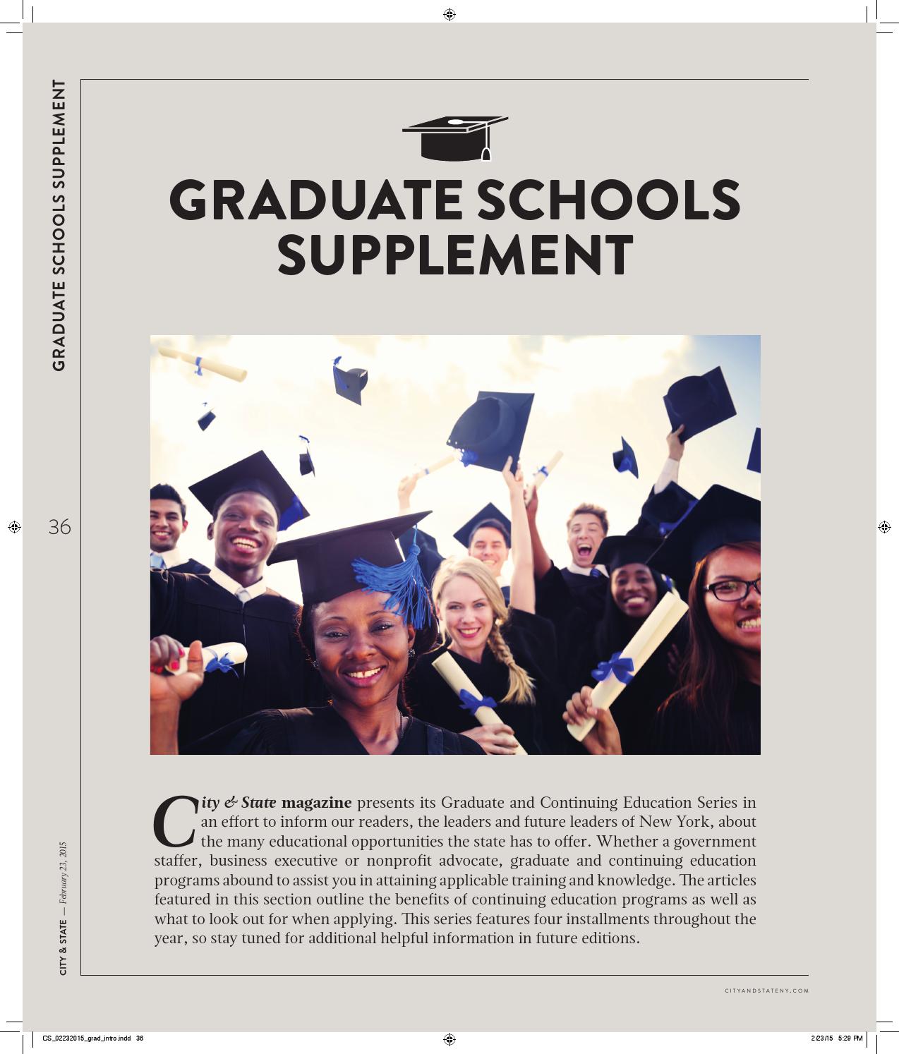 The February 23rd Edition of City & State Magazine - Graduate Schools ...