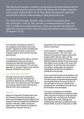 The Playwork Principles - an overview by Play Wales - Issuu