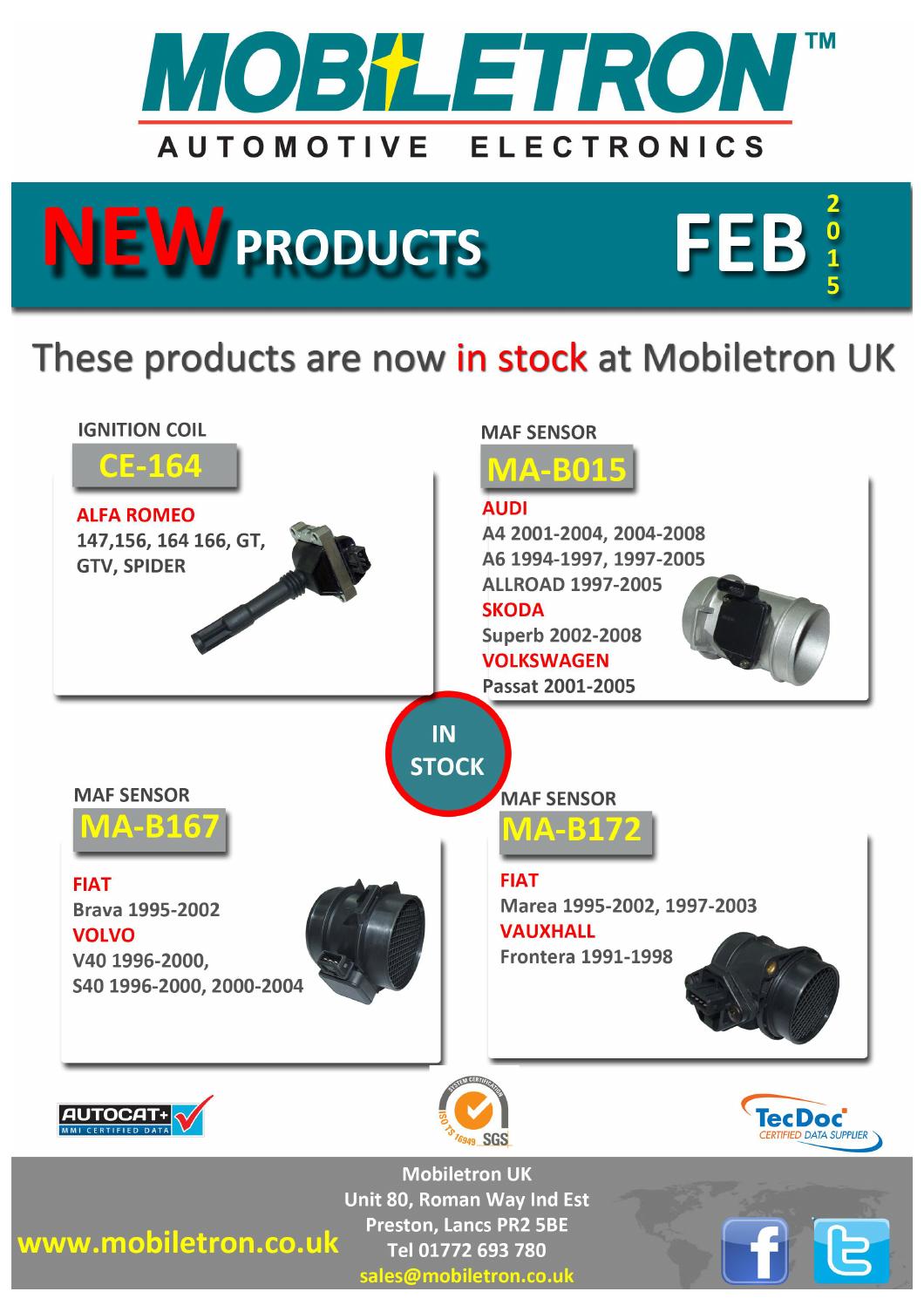 New product flyer February 2015 by Mobiletron UK - Issuu
