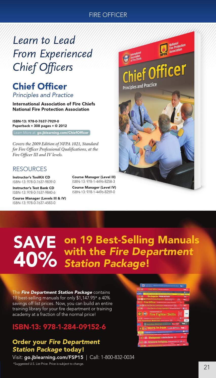 2015-2016 Fire Catalog | Jones & Bartlett Learning by Jones & Bartlett ...