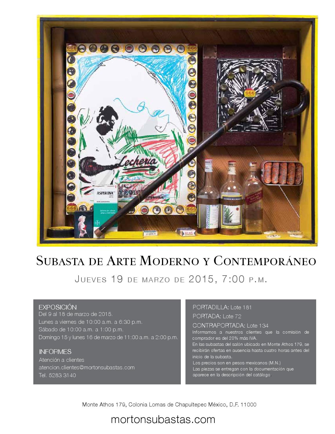 Subasta de Arte Moderno y Contemporáneo. by Morton Subastas - Issuu