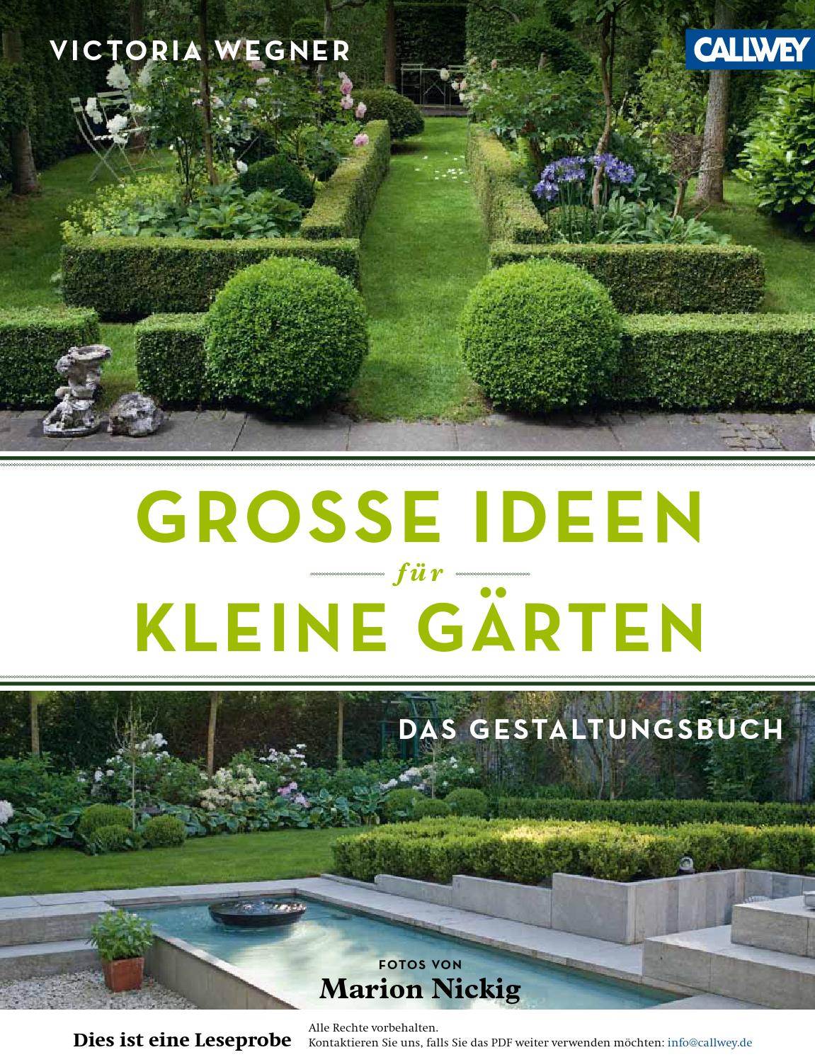 Wegner, Nickig - Kleine Gaerten by Callwey GmbH - Issuu